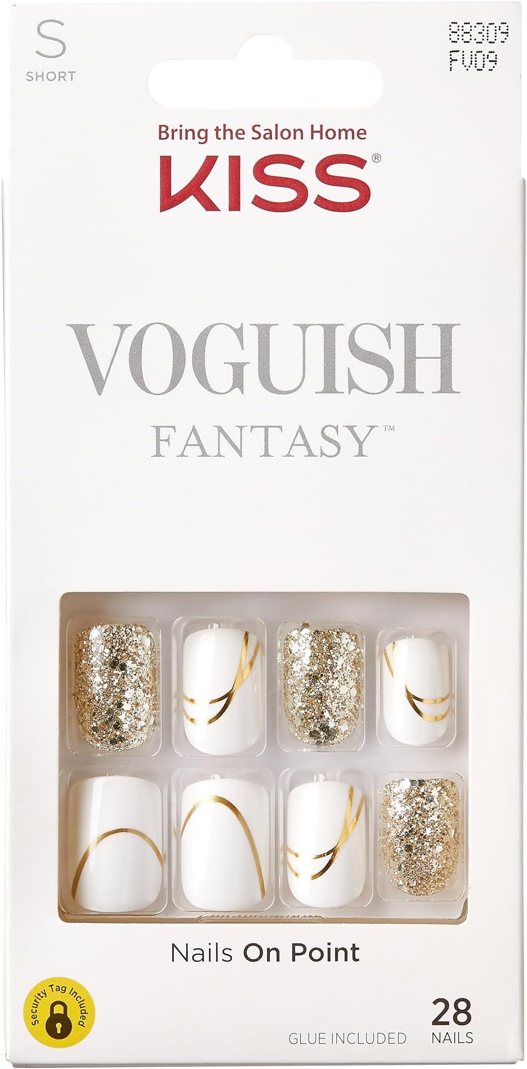 Amazon.com: KISS Gel Fantasy Collection Ready-to-Wear Press-On Nails ...