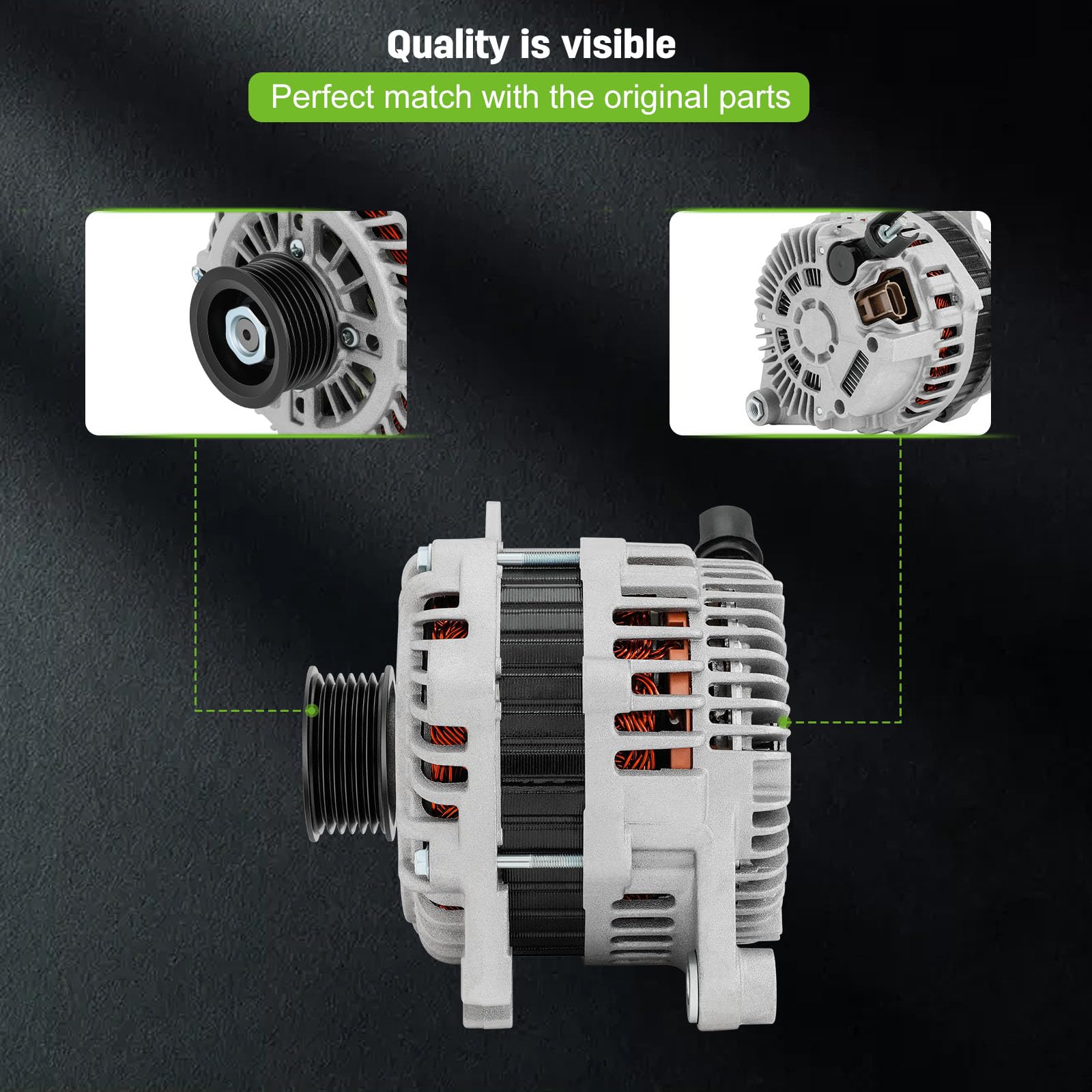 SCITOO Alternator for 11273 Alternators Fit for Ford for Edge 2007-2014 ...