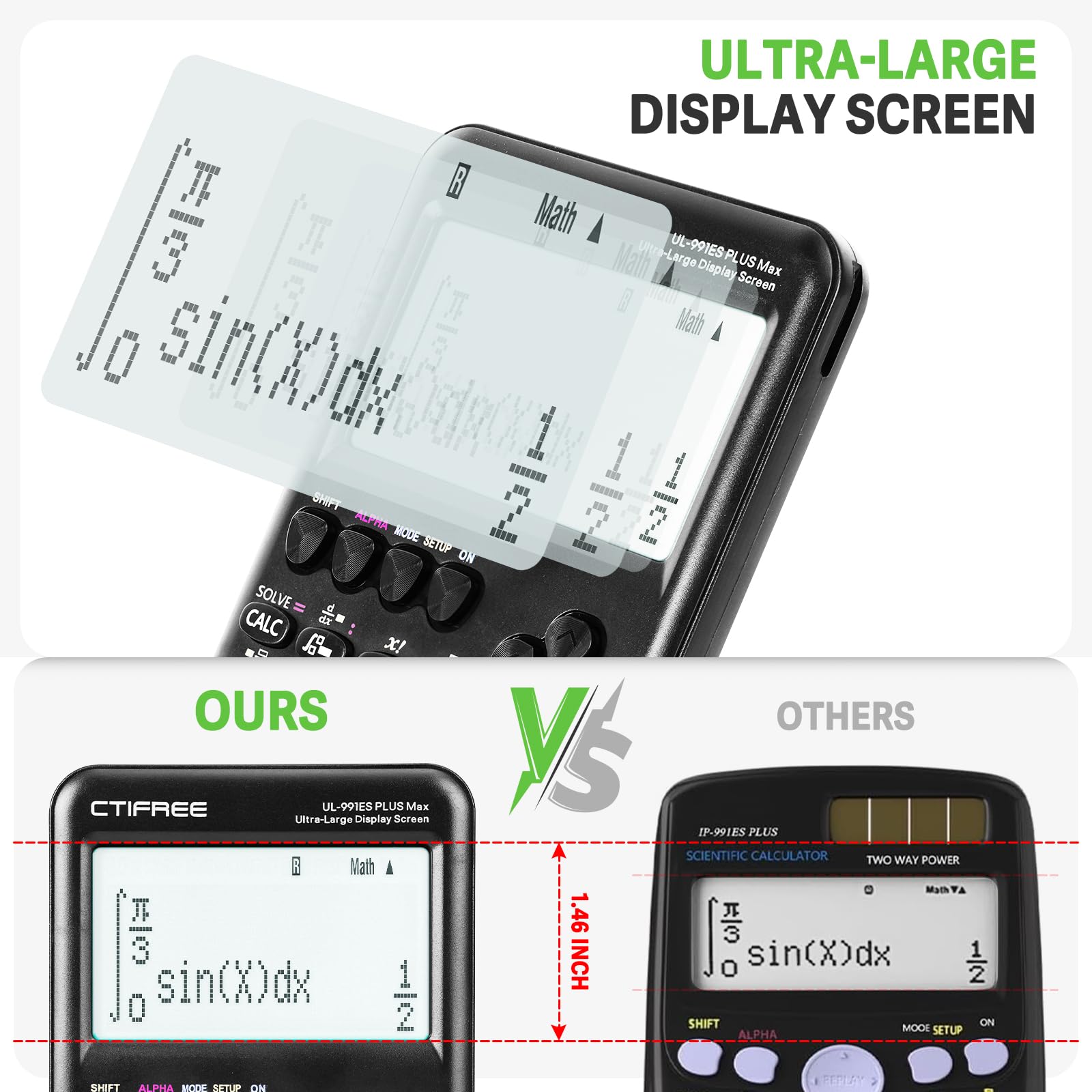 Snapklik.com : Scientific Calculators, 991ES Ultra-Large Screen Calculator