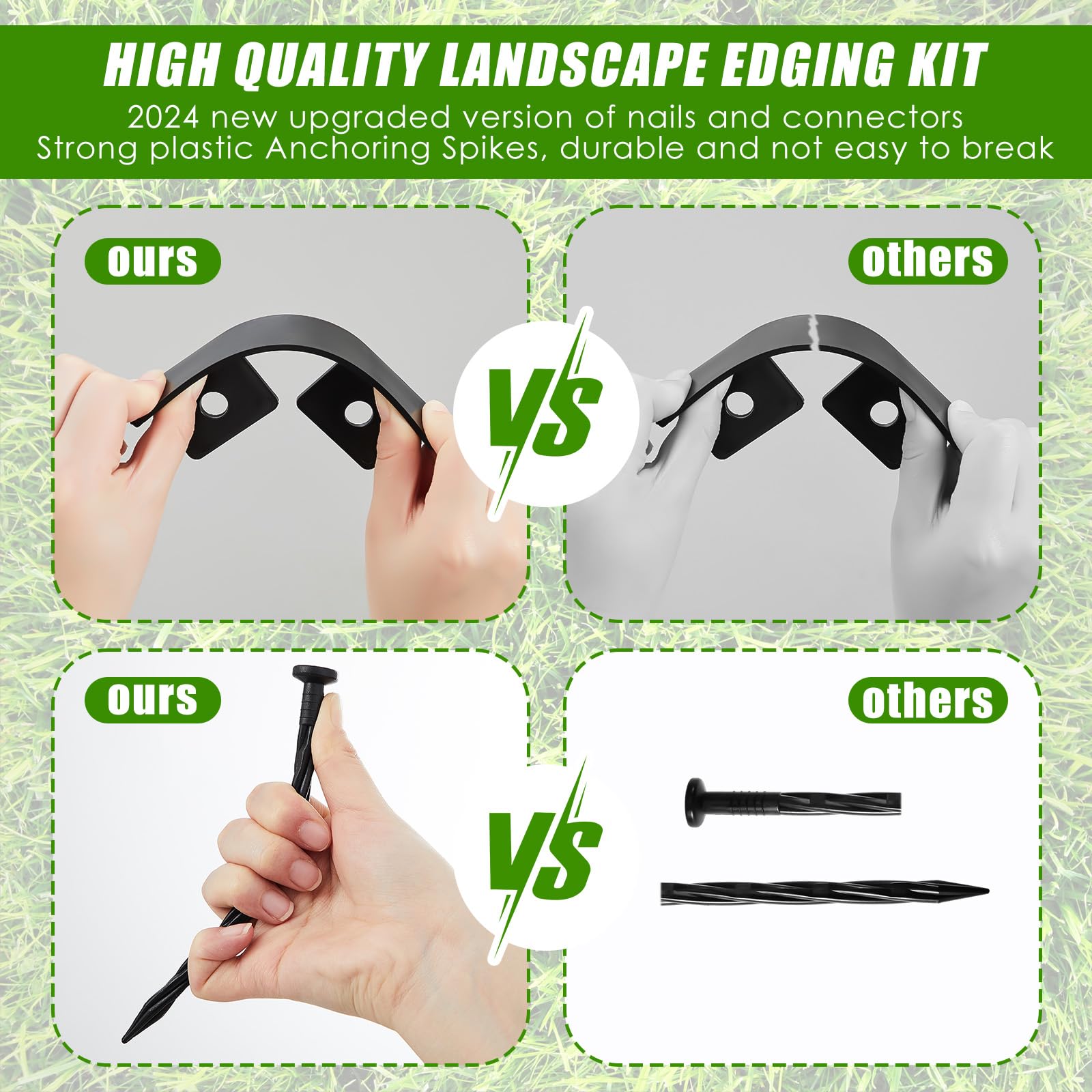 Snapklik.com : Sasylvia 2 X 200 Landscape Edging Kit Edging Border Coil ...