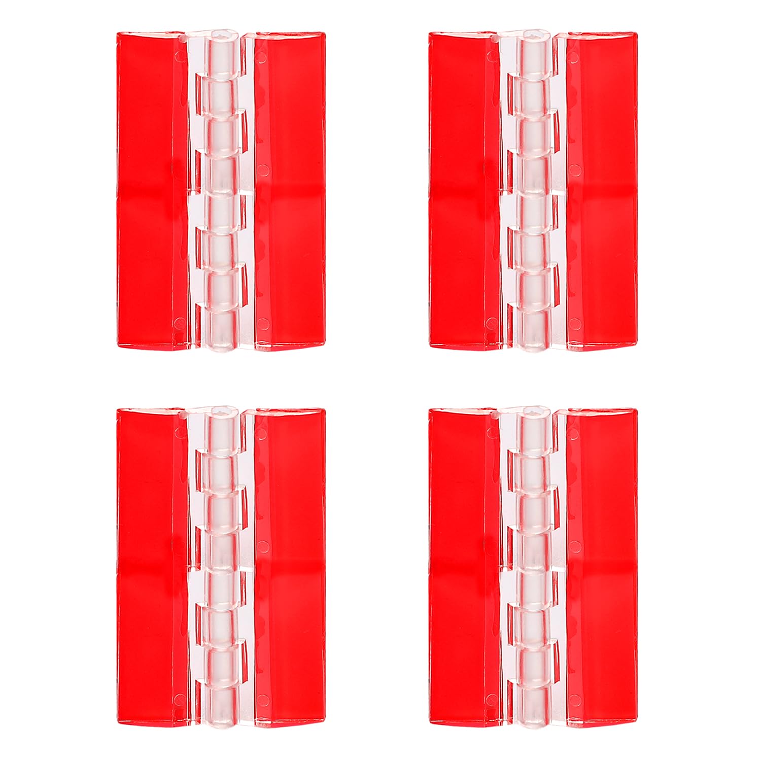 Snapklik.com : 4 Pcs Adhesive Acrylic Hinge Clear Plastic Hinge ...