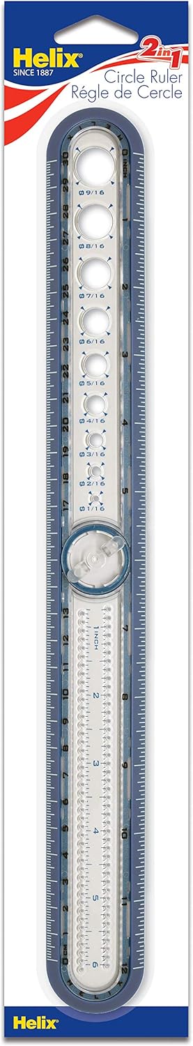Maped Helix USA Circle Ruler, 12-Inch, Color May Vary, Assorted Colors ...