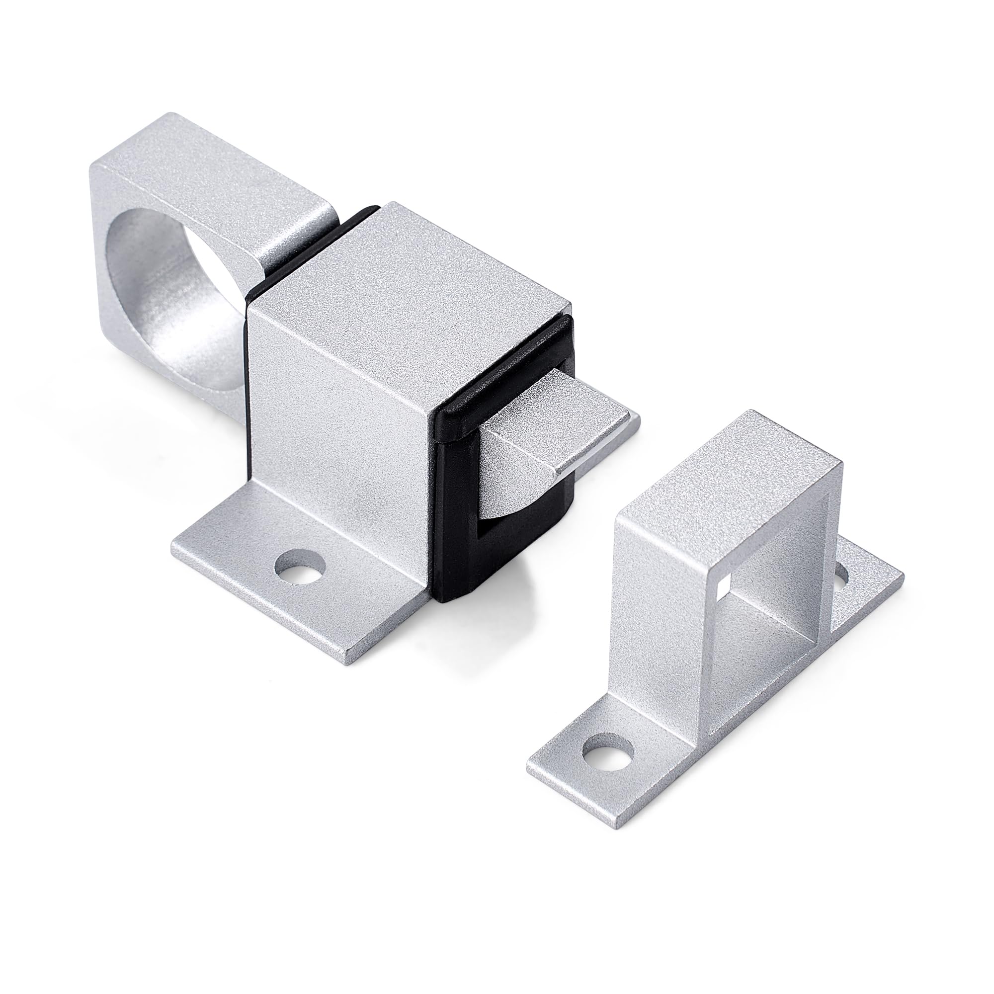 Snapklik.com : 4 Packs Self-Closing Gate Latches, Silver Spring Door ...