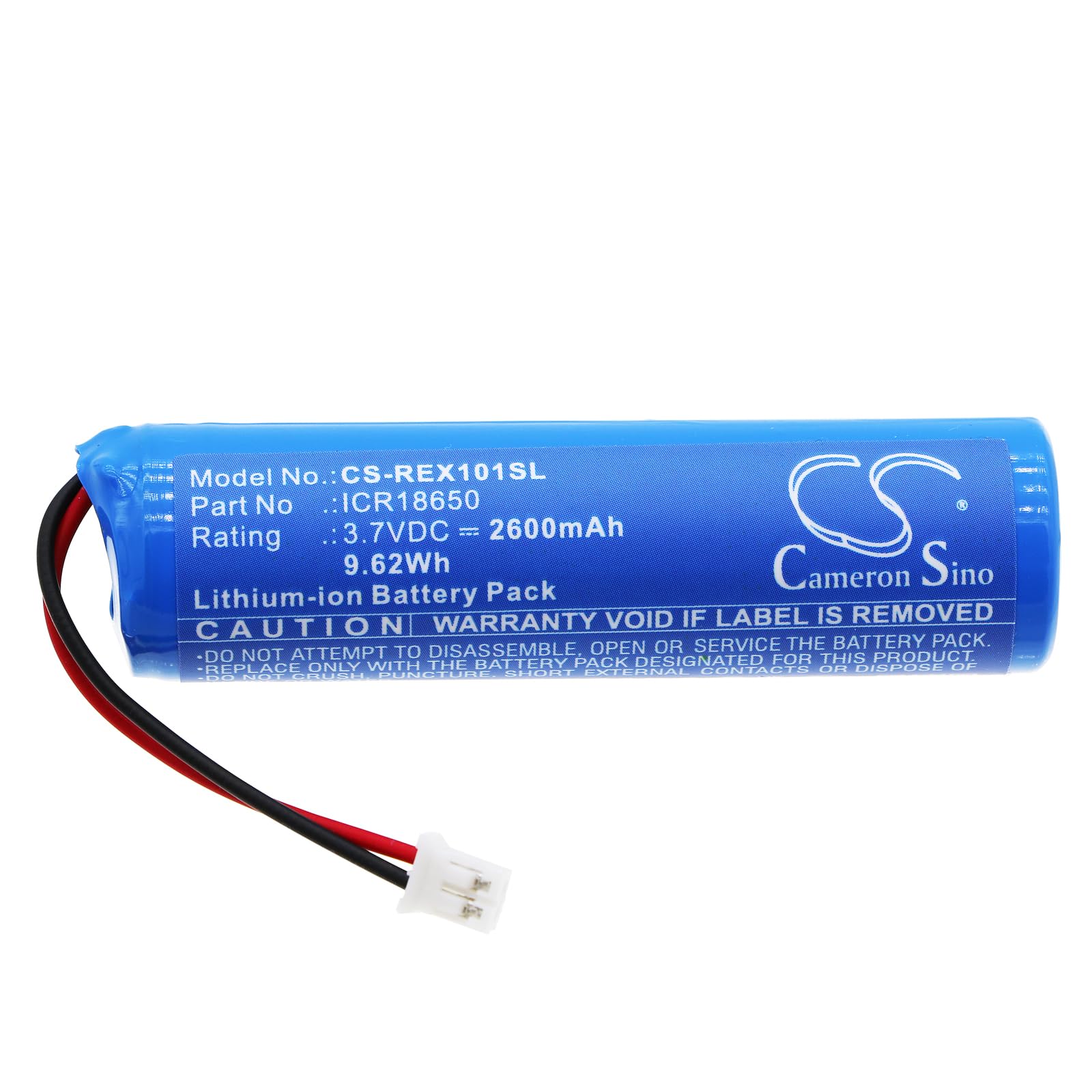 Cameron Sino Battery for RESCOMF XD101 PN:RESCOMF ICR18650 2600mAh / 9 ...