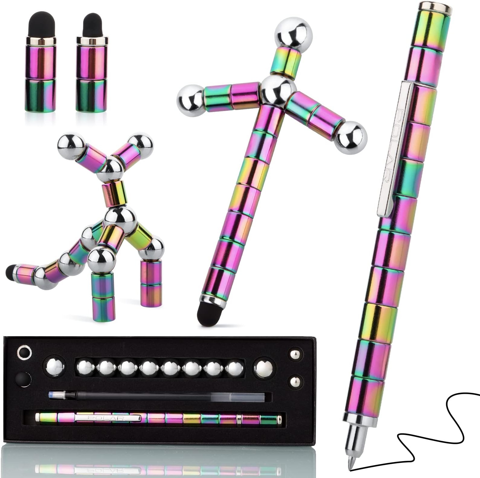 Amazon.com : BACORFEA Magnetic Pen, Decompression Fidget Pen, Novel ...