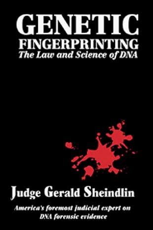 Amazon.com: Genetic Fingerprinting: The Law and Science of DNA ...