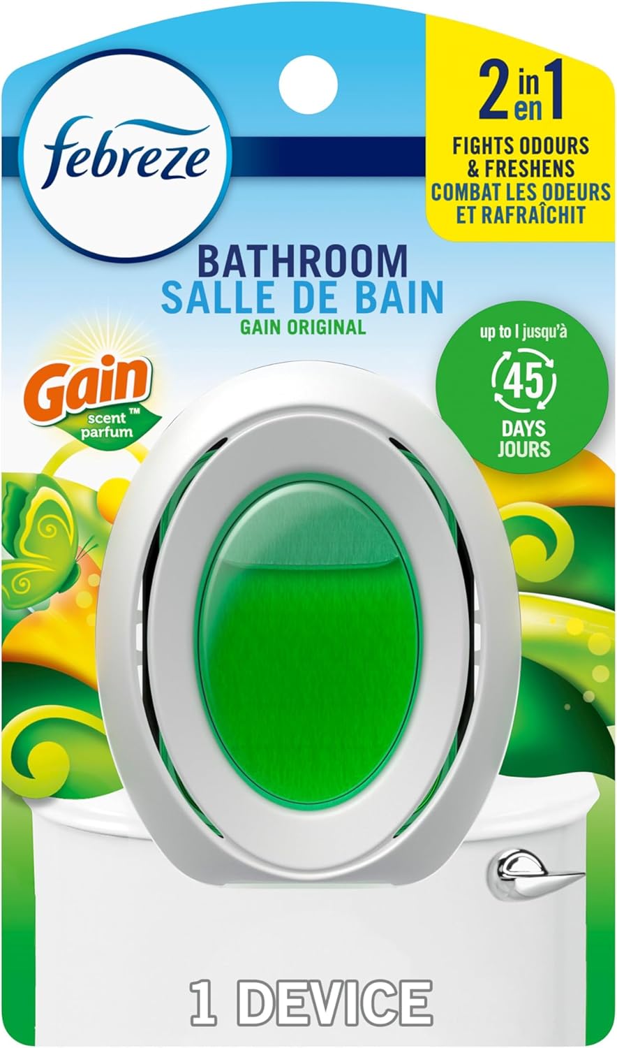 Febreze Bathroom Air Freshener, Odor-Fighting, Plug In Alternative, Air ...