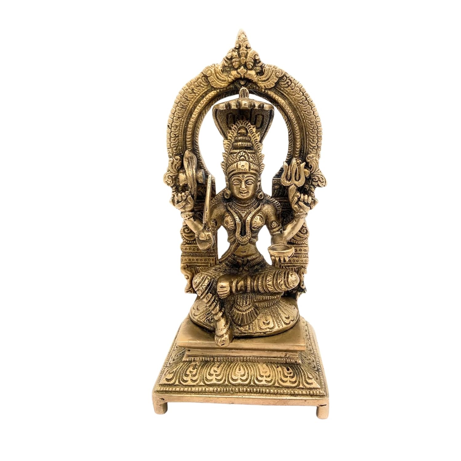 Buy Bhunes Brass Mariamman Idol Goddess Mariyamman Devi Statue ...