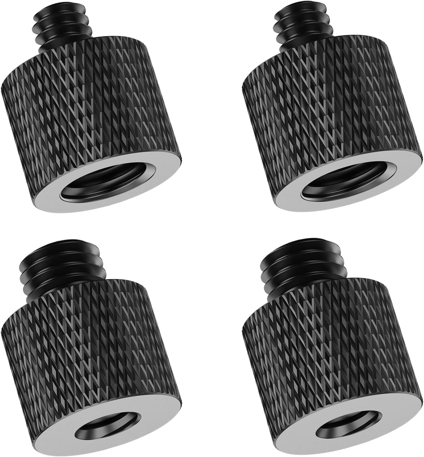 3 Pieces 1/4" 3/8" Tripod Screw Converter Adapter Flash Light Stand ...