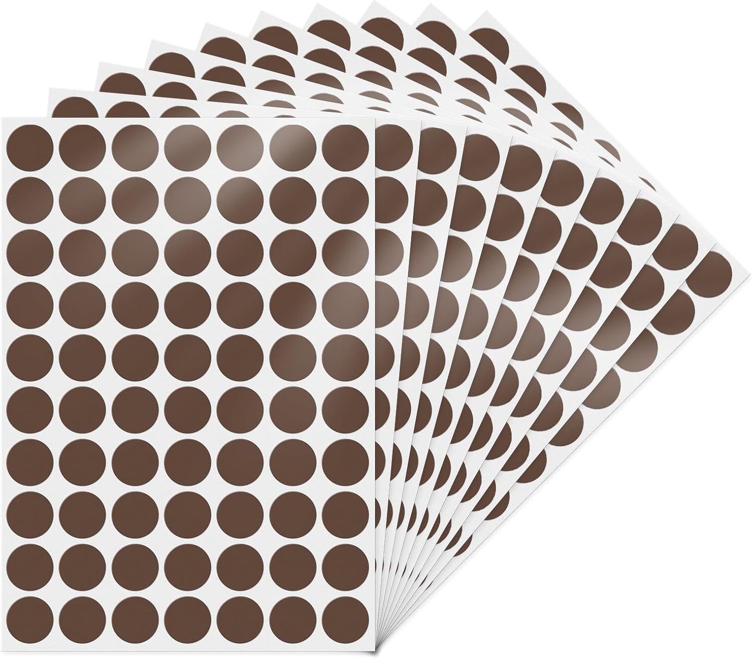 Amazon.com : YIKIADA Brown Dot Stickers 3/4 Inch Colored Round Labels ...