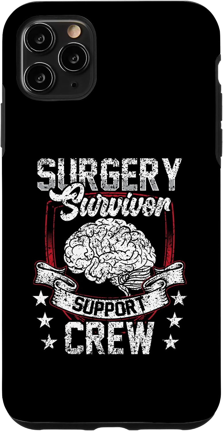 Amazon.com: iPhone 11 Pro Max Surgery Survivor Support Crew Aneurysm ...