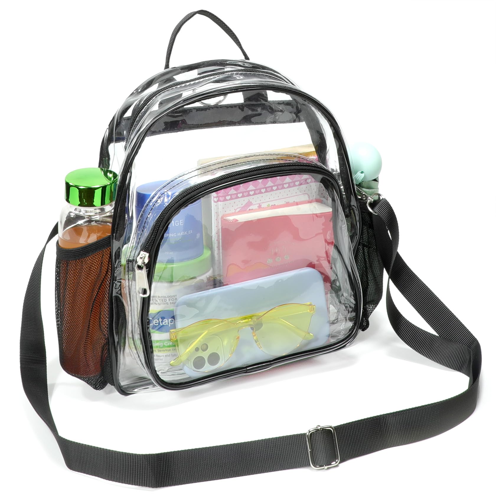 Snapklik.com : Small Clear Backpack Stadium Approved 12x12x6 Clear ...