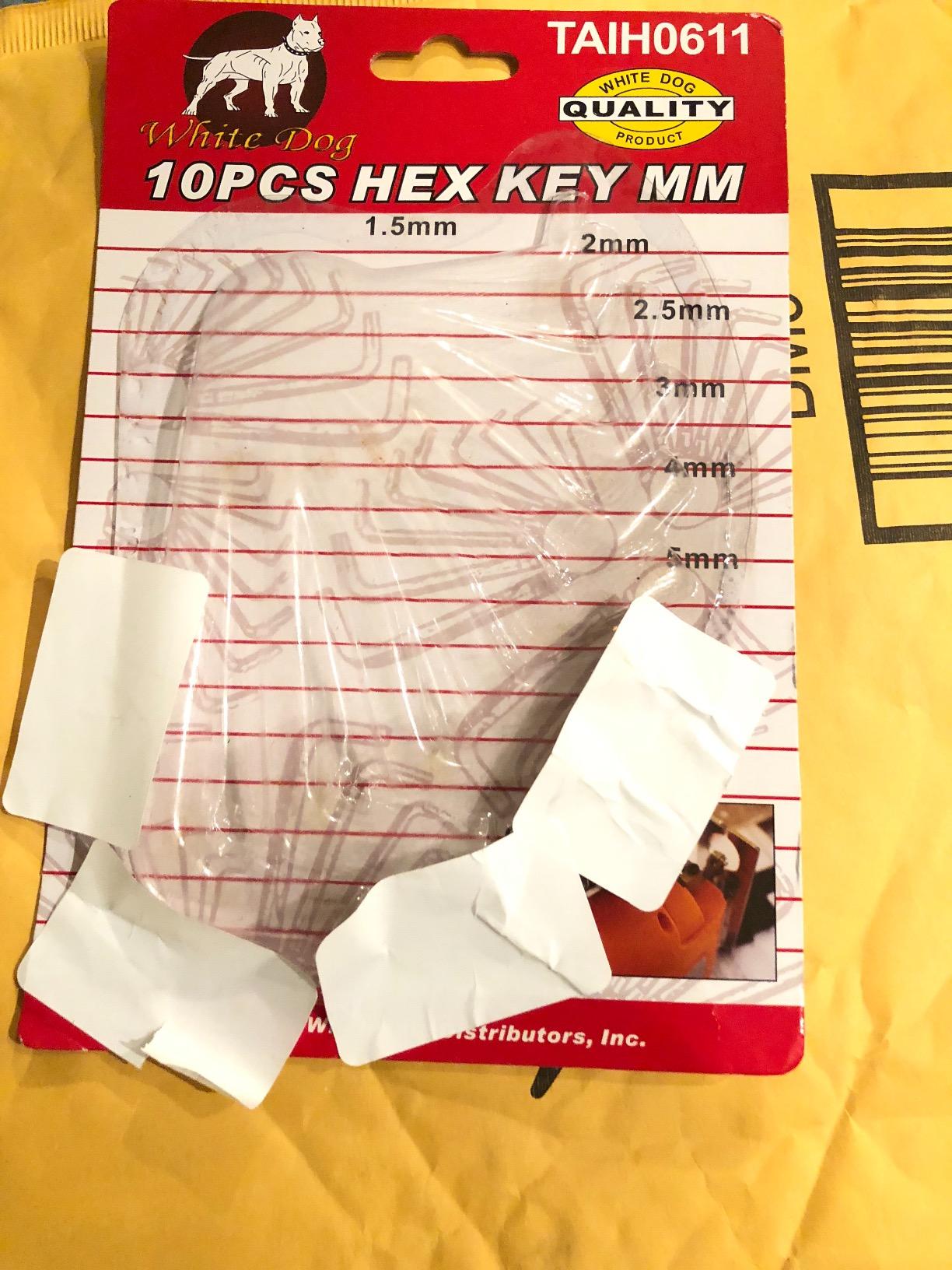 10 Pc Allen Wrench Key Set- Metric - Hex Keys - Amazon.com