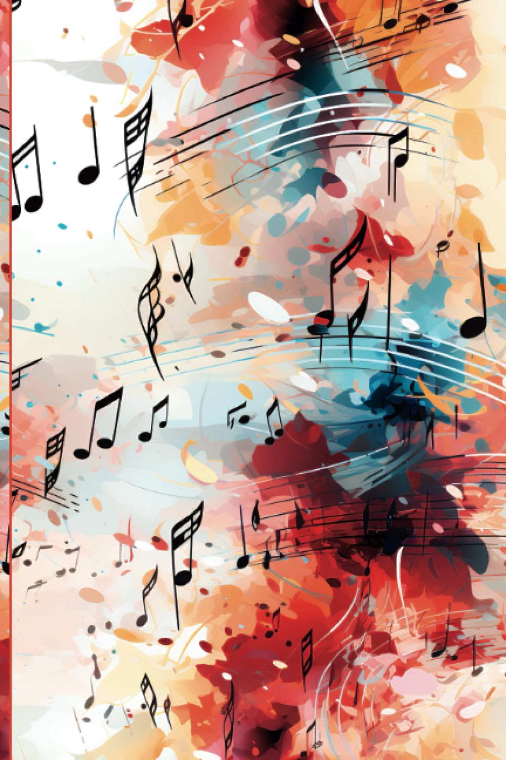 Music Notes Notebook: 125 Page Blank Lined Journal: For Personal ...