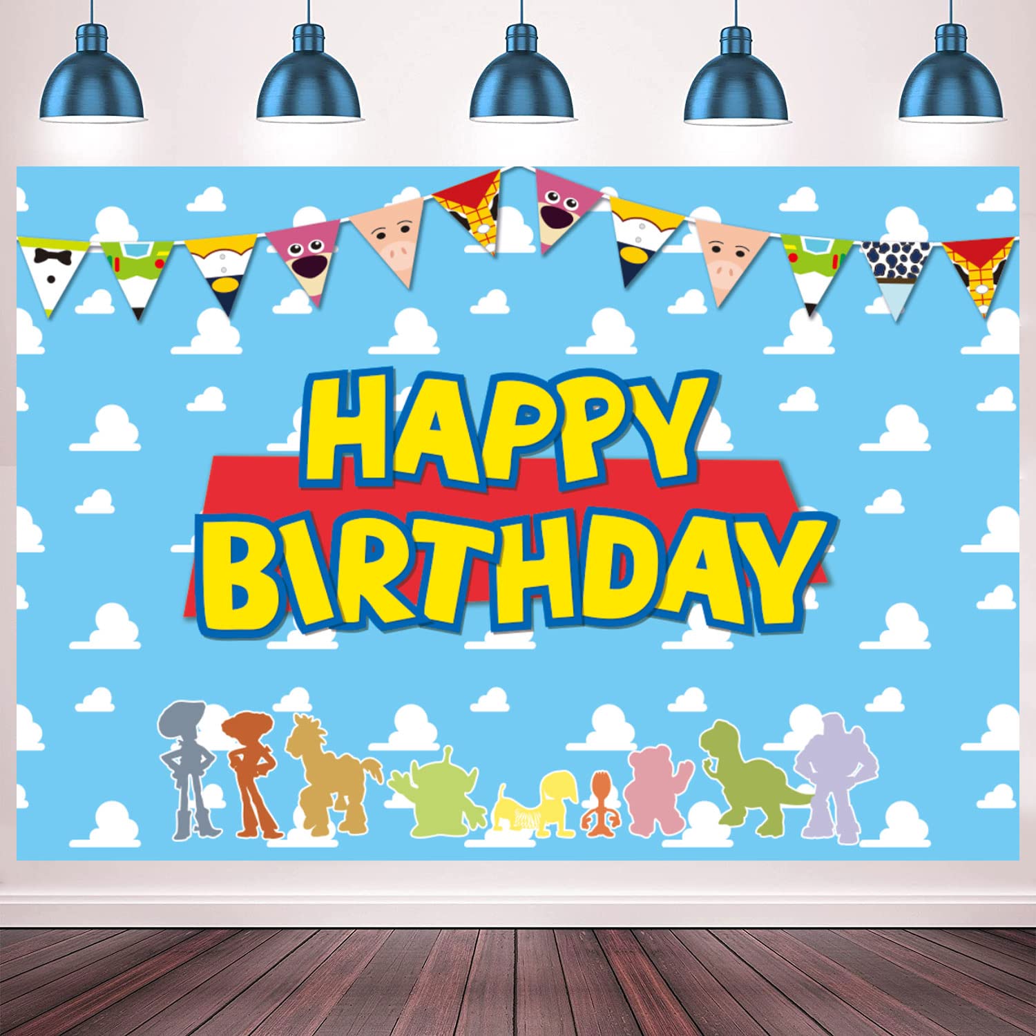 Buy 7x5ft Toy Inspired Story Backdrop Infinity and Beyond Birthday ...