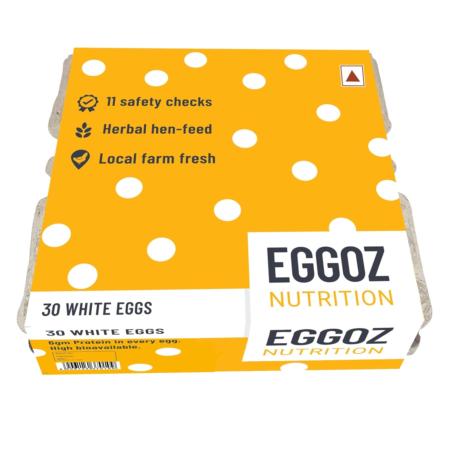 Eggoz Farm Fresh High Protein White Eggs, 30 Pieces : Amazon.in: Grocery & Gourmet Foods