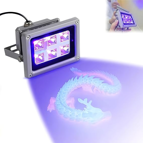 ACMUST UV Light for Resin Art, 405nm LED Curing Lamp, 3D Printer SLA ...