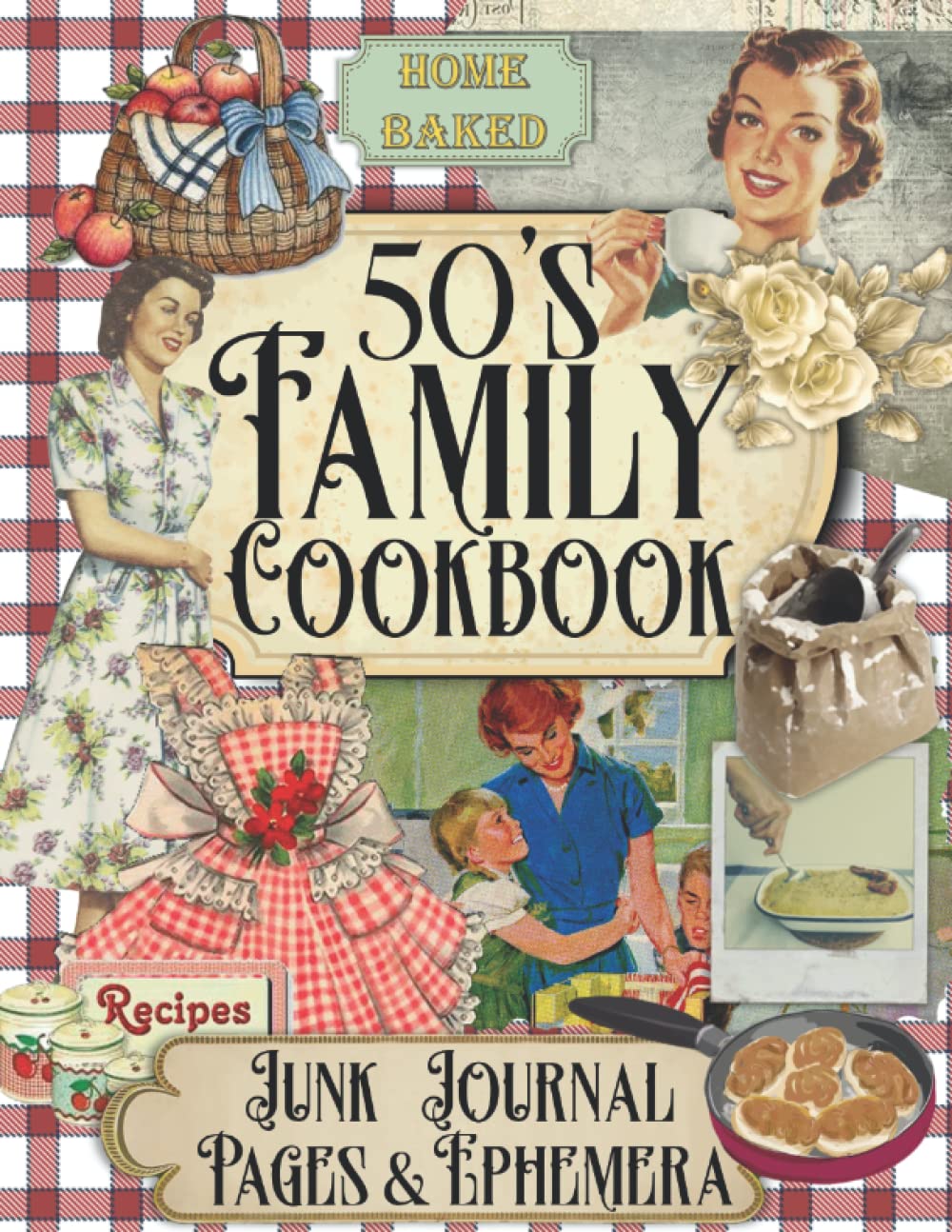 50's Family Cookbook Junk Journal Pages & Ephemera: 50s Recipe Junk ...