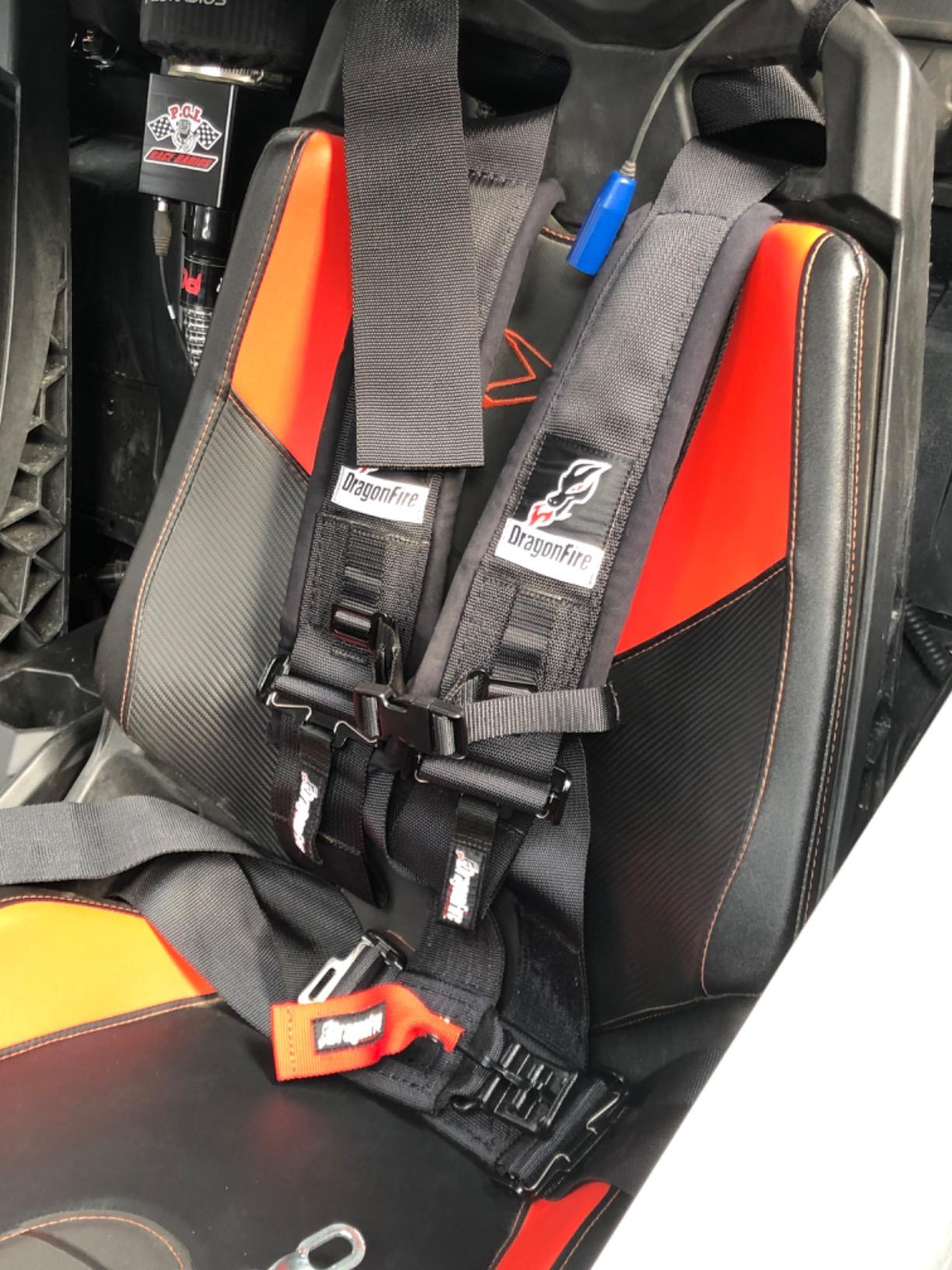 Amazon.com: Set of 2 Dragonfire Racing 4-Point 3" H-Style Harness With ...