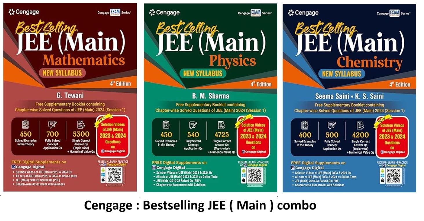 Buy Cengage : JEE (Main) : Mathematics + Physics + Chemistry Session 1 ...