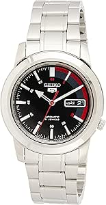 Amazon.com: SEIKO Series 5 Automatic Black Dial Men's Watch SNKK31J1 ...