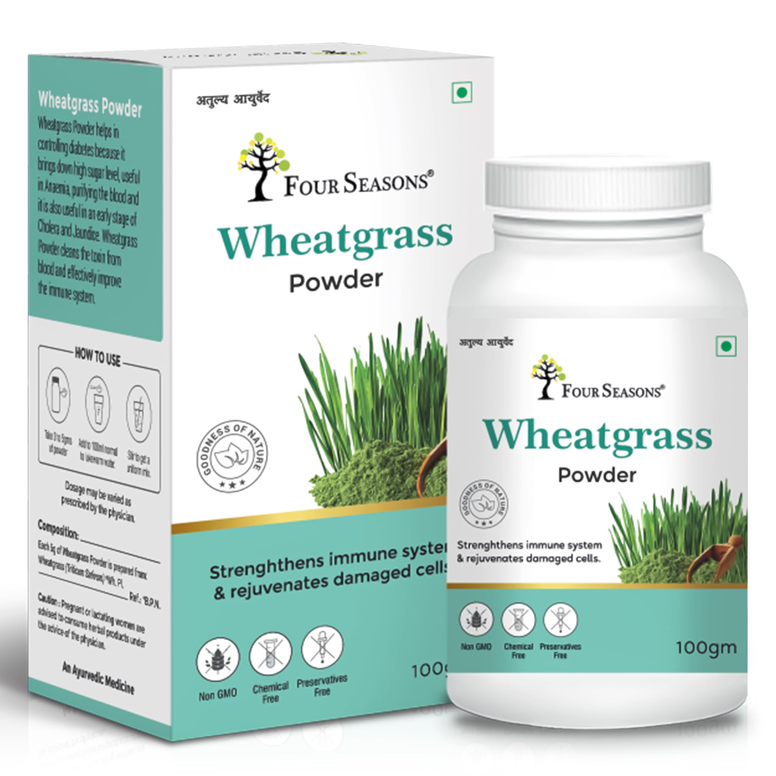 Buy Wheatgrass Powder - 100g Online at Low Prices in India - Amazon.in