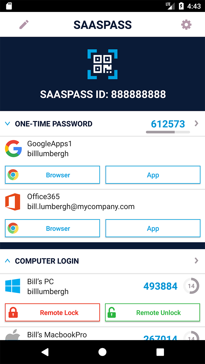 Aplicación SAASPASS Two-Factor Authentication with Authenticator Two-Step Verification en Amazon ...