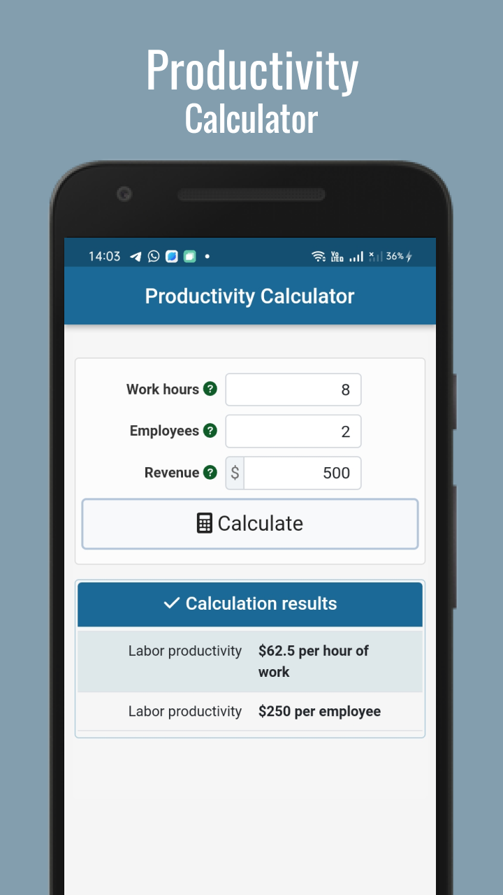 Productivity Calculator:Amazon.de:Appstore for Android