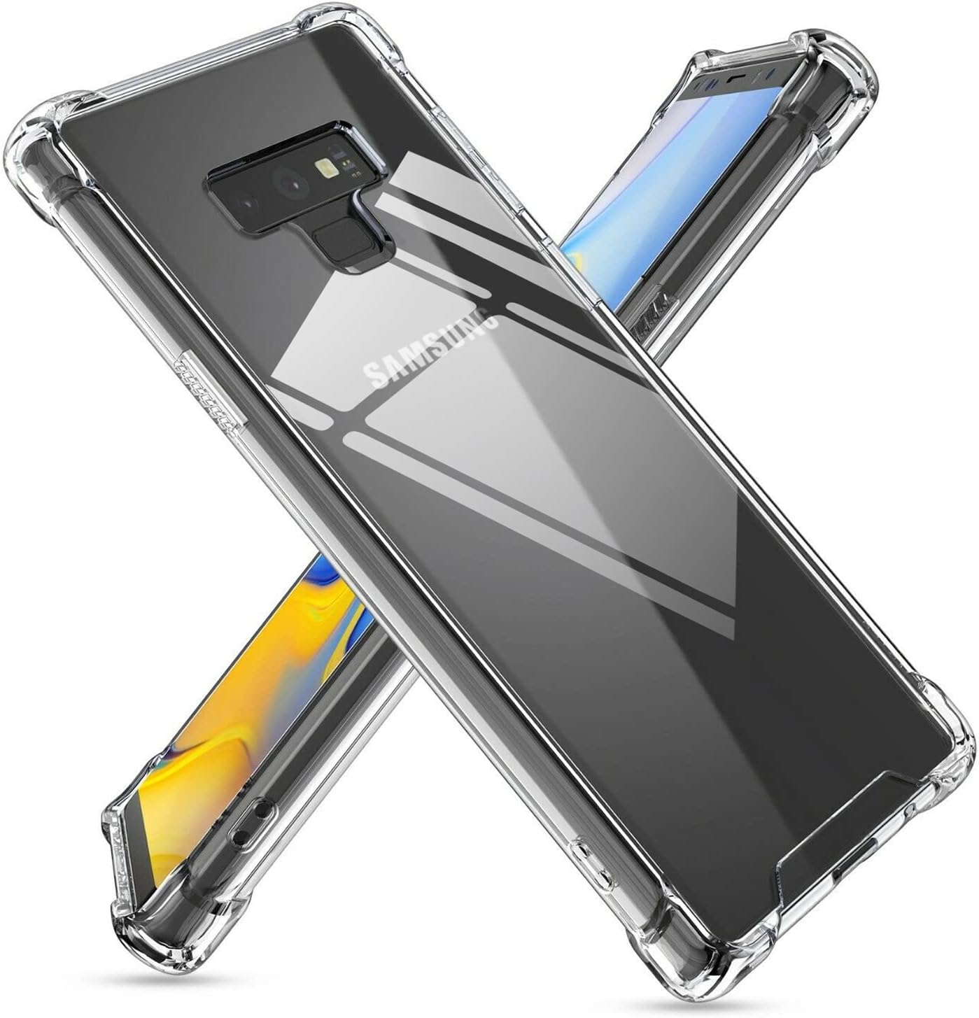 Amazon.com: SALAWAT Galaxy Note 9 Case, Clear Cute Gradient Slim Phone ...