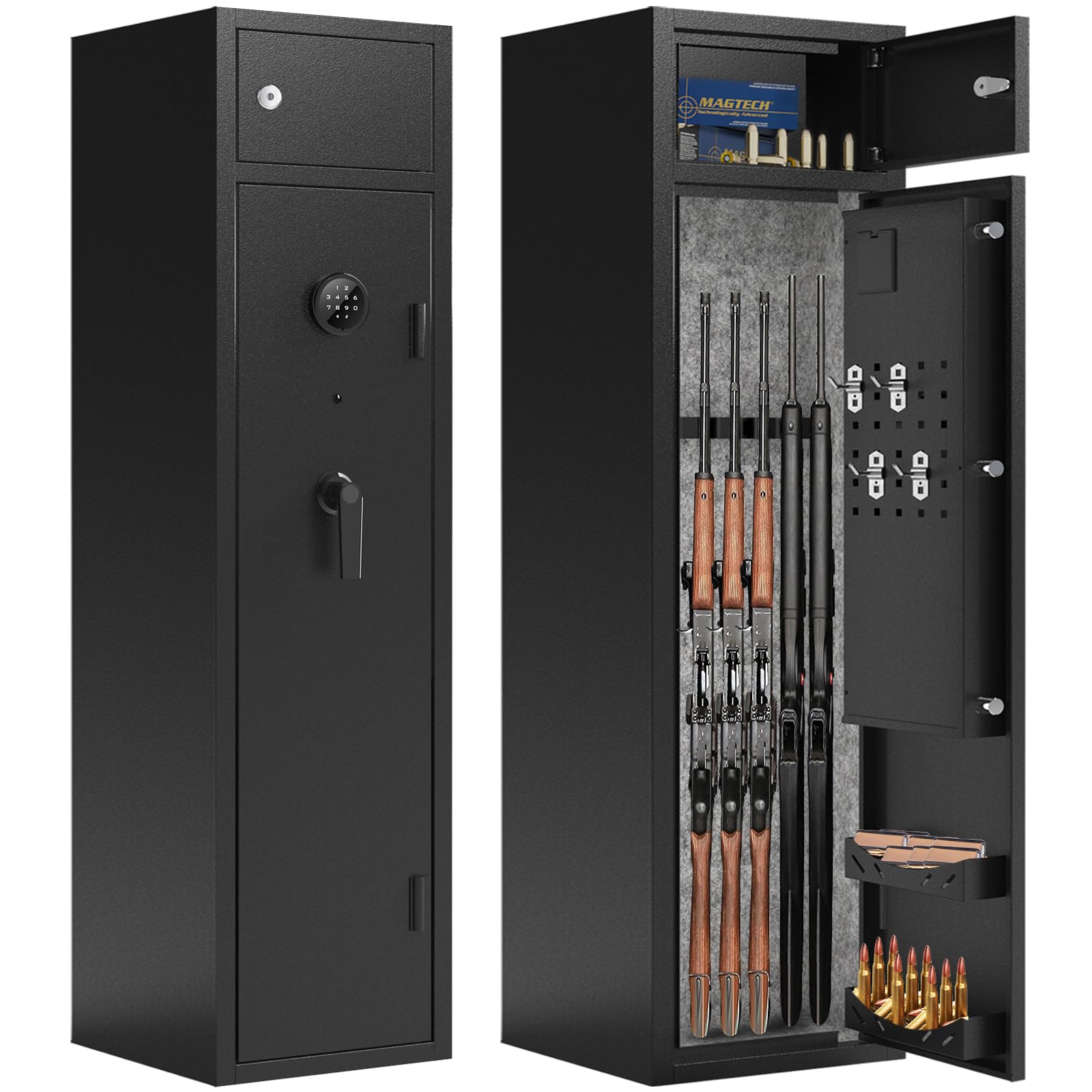 Amazon.com: Karini 5-Gun Safe,Large Capacity Gun Safes for Rifles and ...