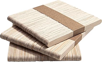 Amazon.com: LCUA Popsicle Sticks, Popsicle Stick Crafts for Kids, 4.5 ...