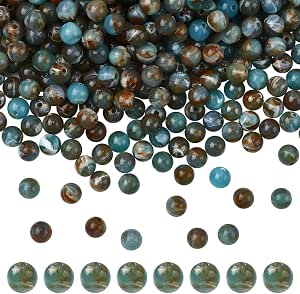 Amazon.com: SUNNYCLUE 300Pcs Imitation Gemstone Beads Dark Turquoise ...