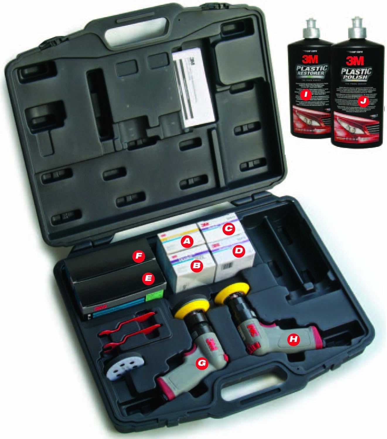 3M 50663 Headlight Lens Restoration System Complete Kit Garage Workshop ...