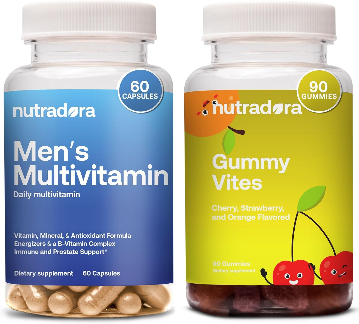 Amazon.com: Nutradora Complete Family Health Multivitamin Bundle: Men’s ...