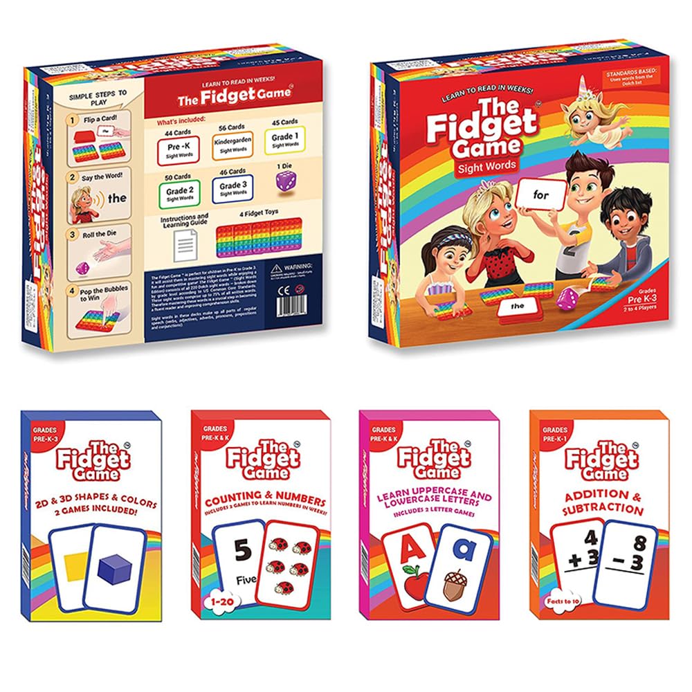 Snapklik.com : The Fidget Game Kindergarten Learning Bundle - Learn To ...