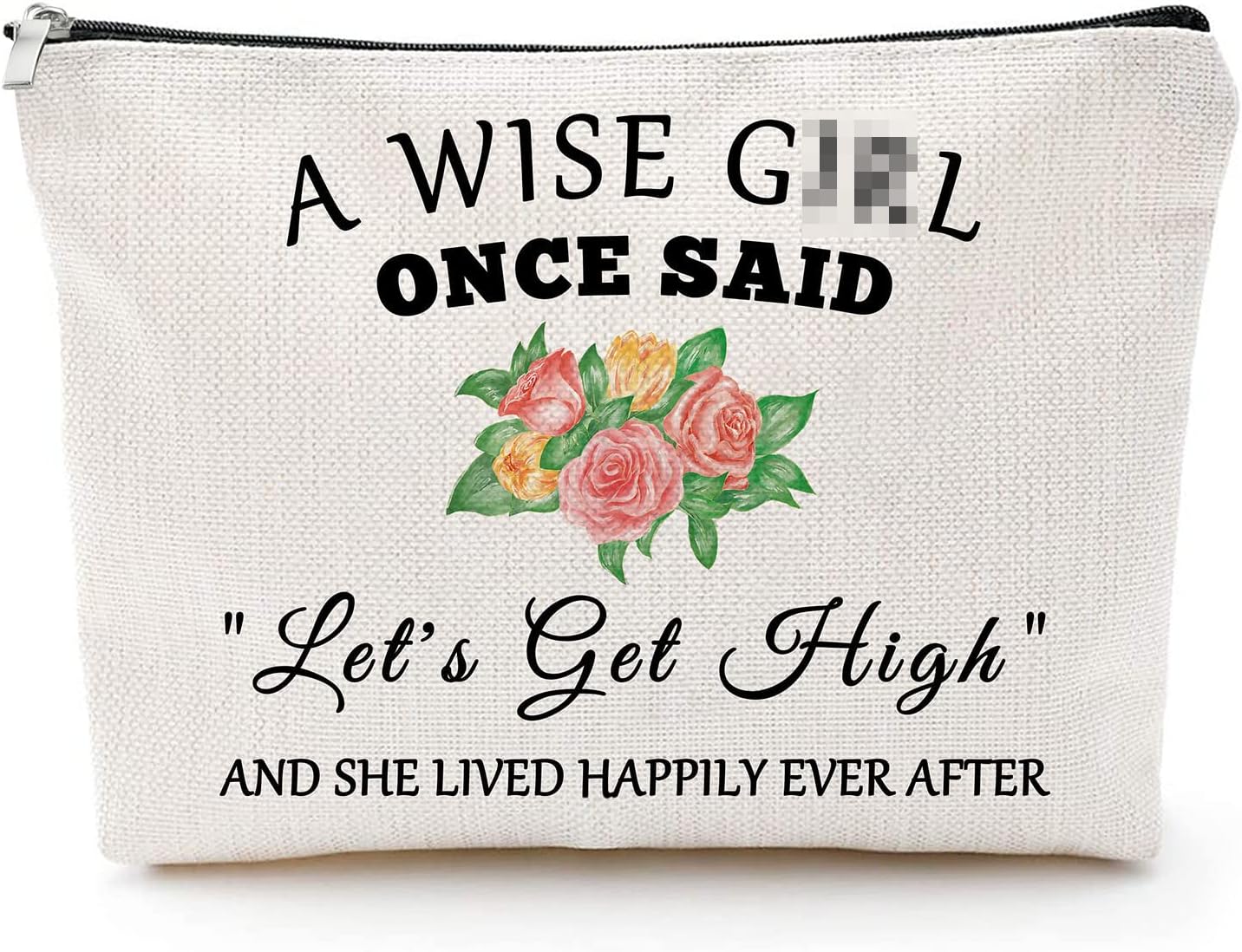 Amazon.com: Funny Weed Leaf Makeup Cosmetic Bag - Might Be Makeup Might ...