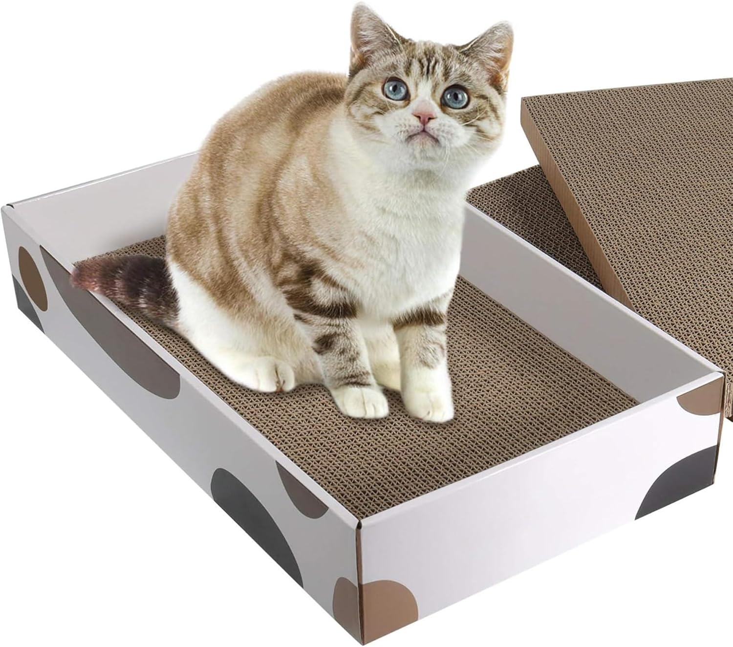 ComSaf Durable Cat Scratcher Cardboard Refill, Reversible Cat Scratcher ...