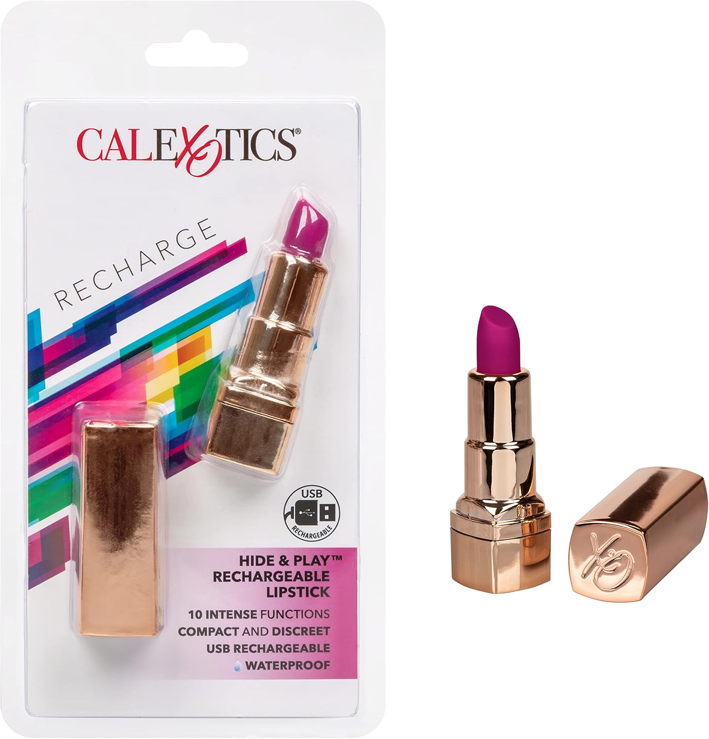 Amazon.com: CalExotics SE-2930-35-2 Hide & Play™ Rechargeable Lipstick ...