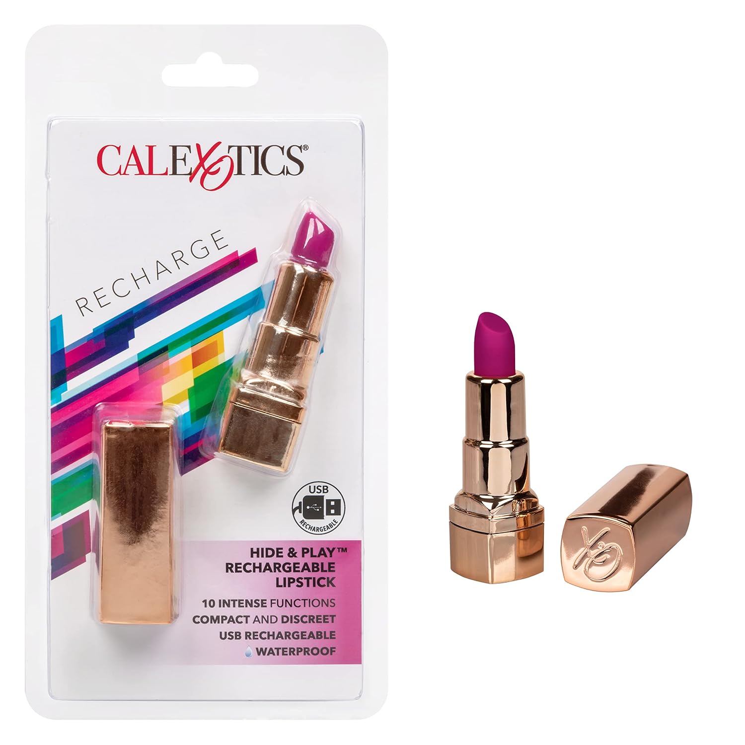 Amazon.com: CalExotics SE-2930-35-2 Hide & Play™ Rechargeable Lipstick ...