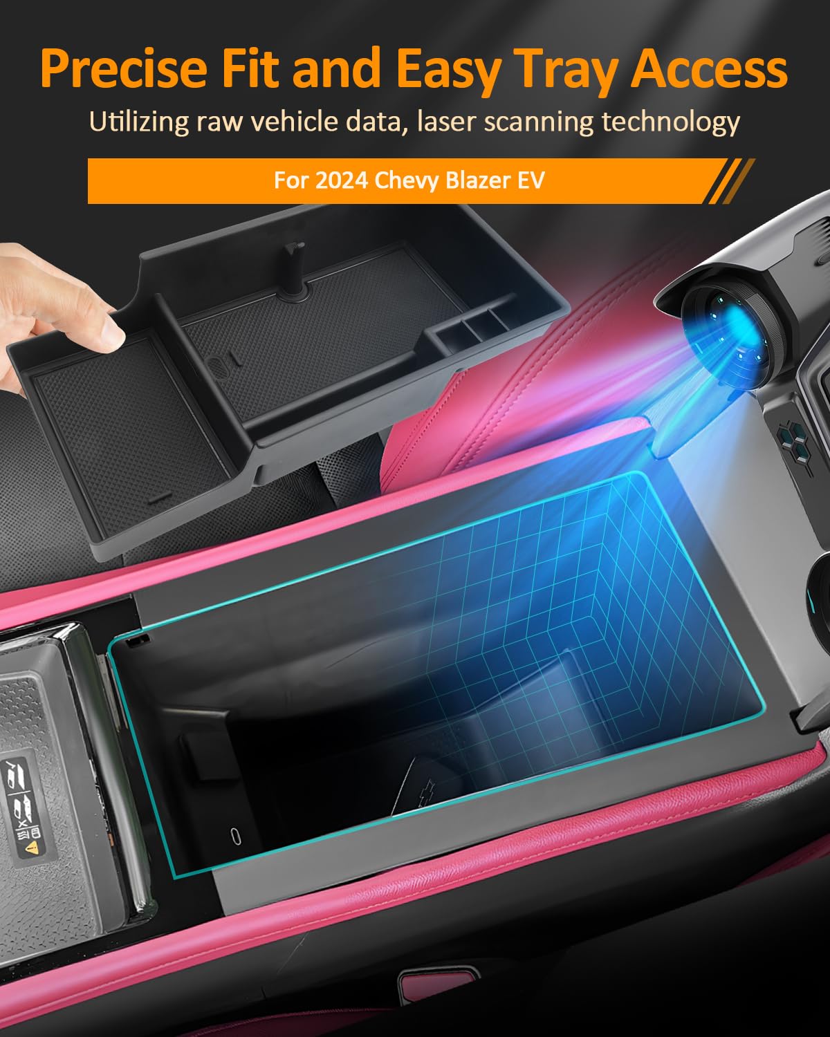 Snapklik.com : For Chevy Blazer EV 2024 2025 2026 Center Console ...