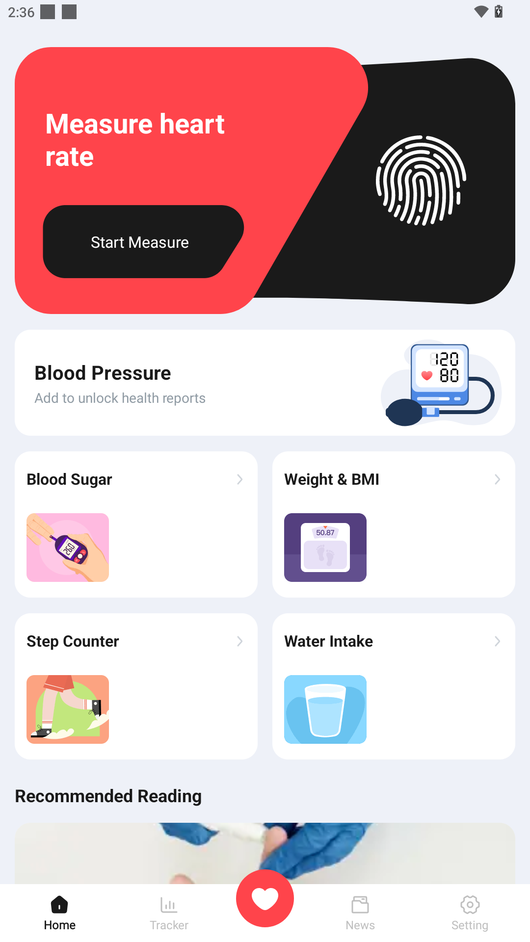 Heart Rate & Blood Pressure Health Monitor - Accurate Heartbeat Tracker ...