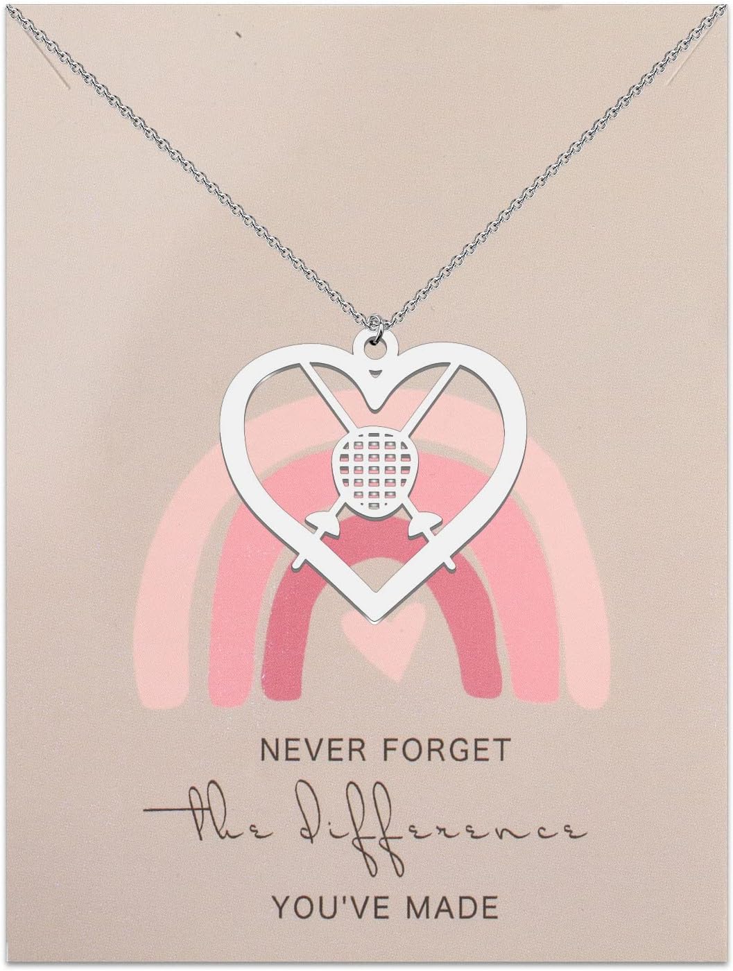 Amazon.com: MYOSPARK Fencing Charm Necklace - Fencer Gift for Fencing ...