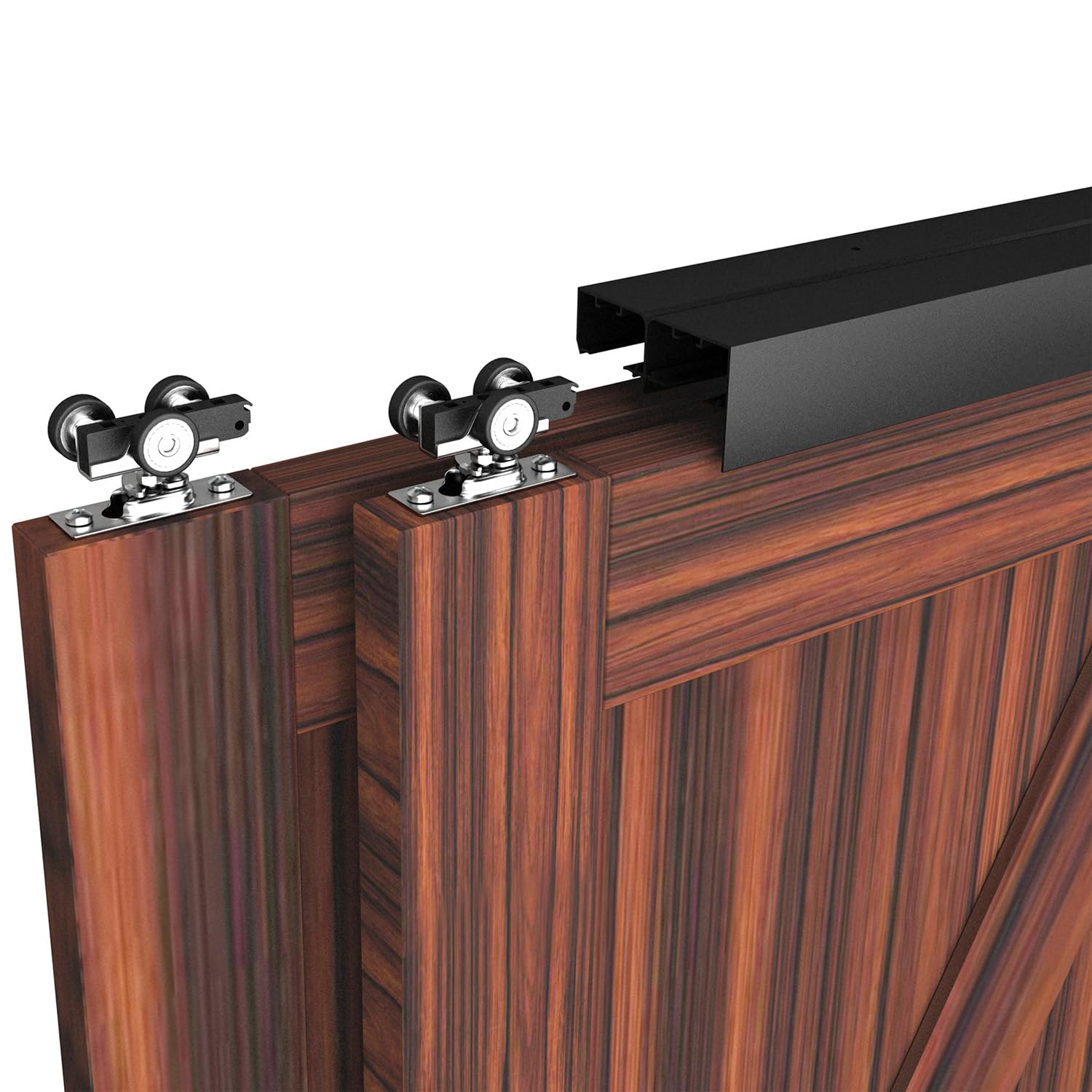 Amazon.com: WEWORTH Heavy Duty Double Bypass Sliding Closet Door Track ...