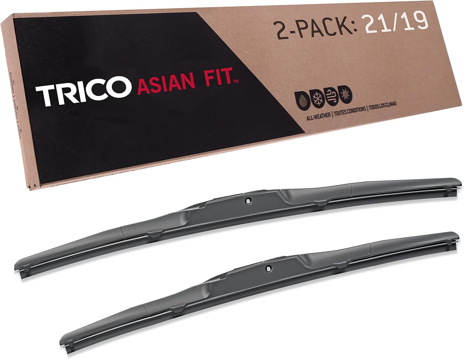 Amazon.com: TRICO Solutions™ Asian Fit 21 Inch & 19 Inch Pack of 2 High ...