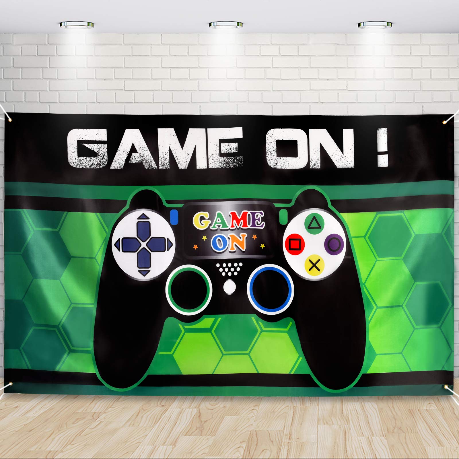 Video Game Backdrop 185 X 110cm Gaming Theme Party Decorations ...