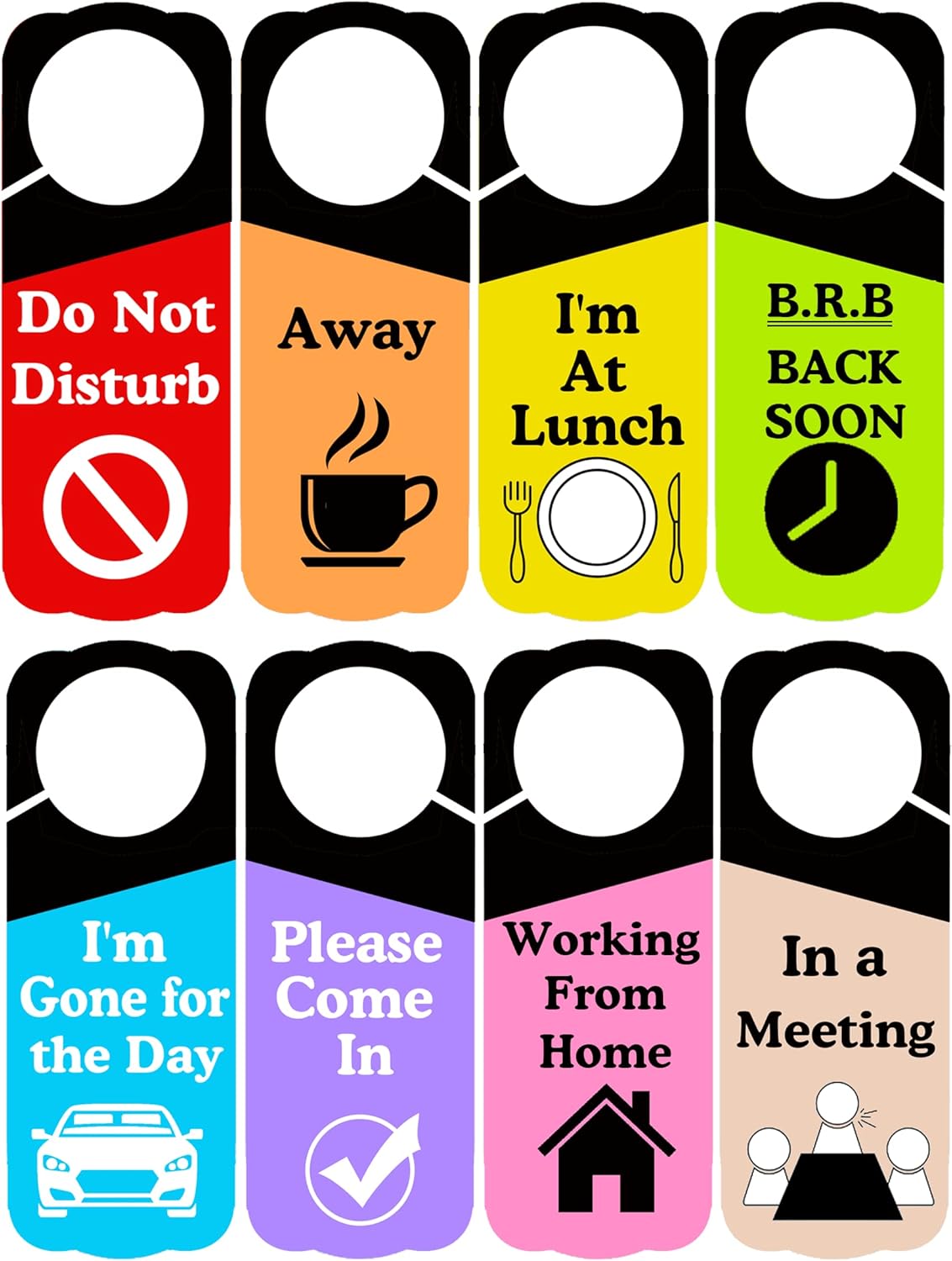 Amazon.com : Business Office Door Hanger Sign 3.5 x 9.5 Inches Do not ...