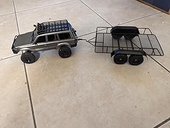 Amazon.com: INJORA 543g RC Trailer for Hauling Behind Car - Metal Hitch ...