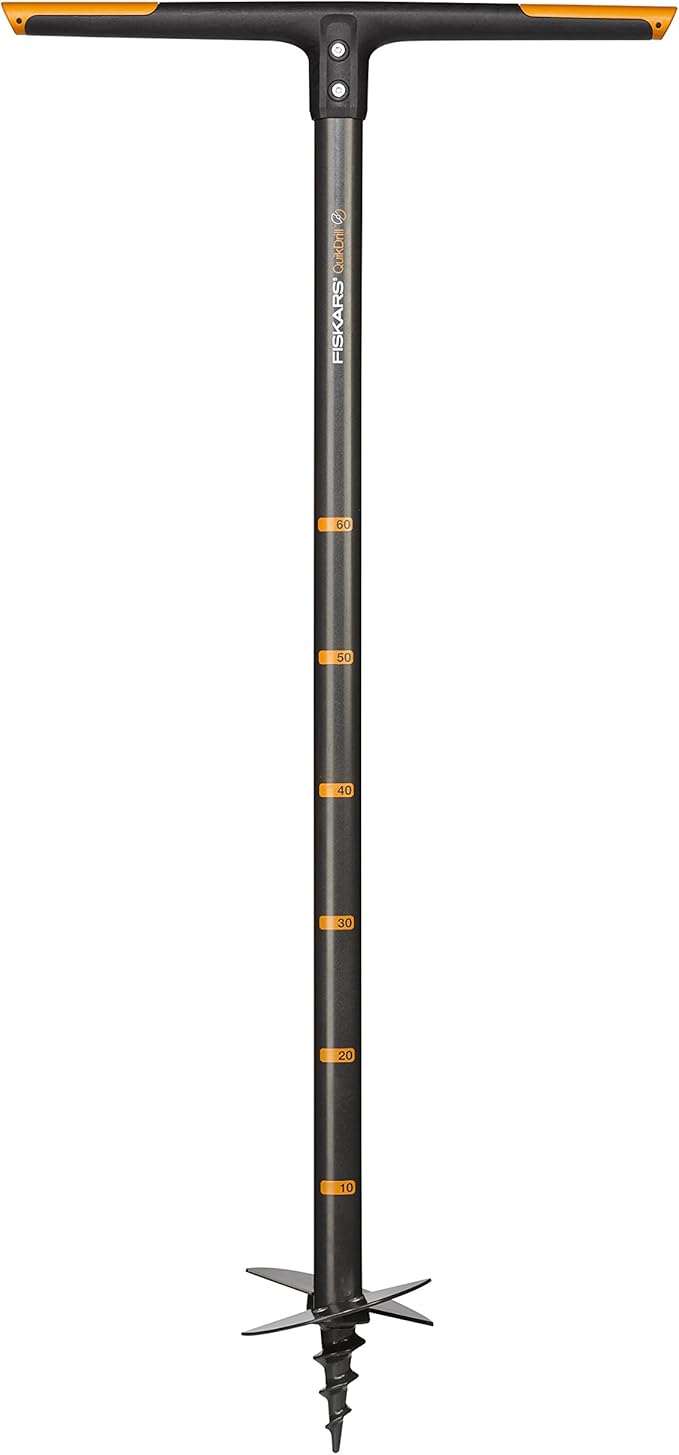 Amazon.com : Fiskars Hand Drill, For Holes up to Ø 150 mm, Black/Orange ...