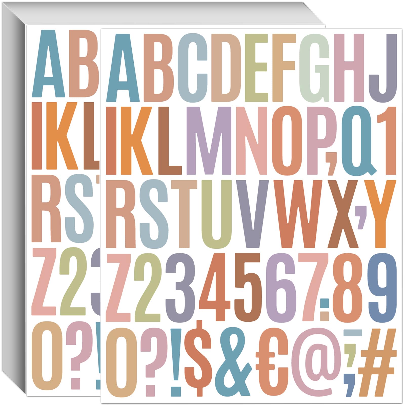 Snapklik.com : Bemeol 24 Sheets Large Letter Sickers 2 Inch Vinyl ...