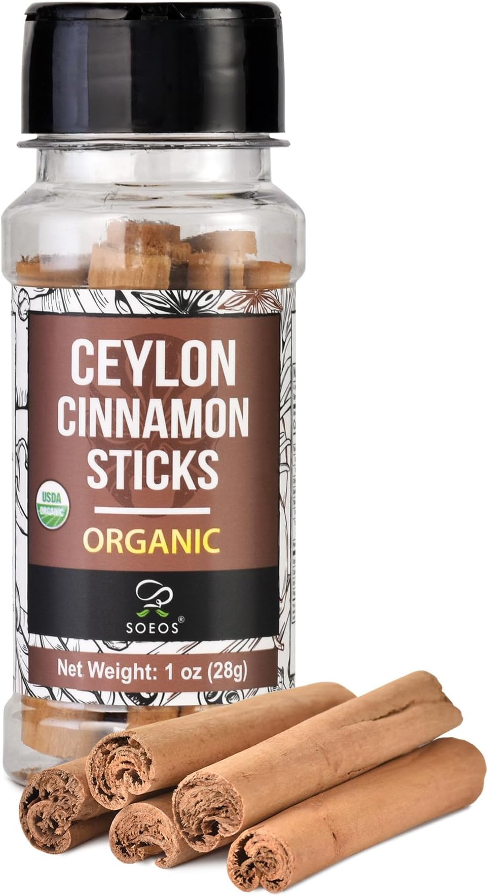 Amazon.com : Cinnamon Sticks Whole Bulk 3 LB Jar - 2.75 Inch Cut With ...